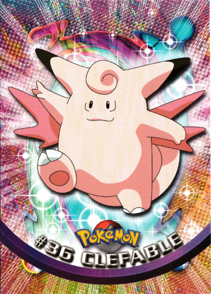 Pokemon Topps Series 1 Clefable (Chrome) 36