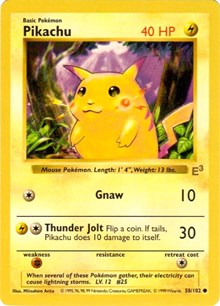 Pokemon Miscellaneous Cards & Products Pikachu - 58/102 (E3 Stamped ...