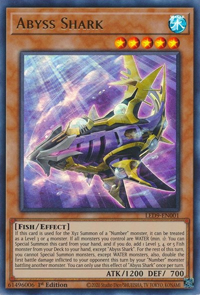 YuGiOh Legendary Duelists: Duels From the Deep Abyss Shark LED9-EN001