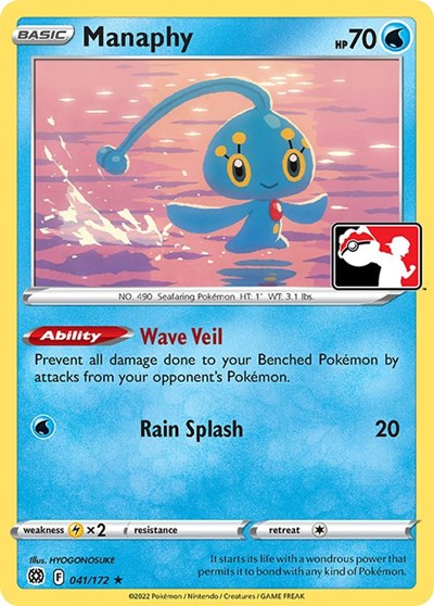 Manaphy - 041/172 - Prize Pack Series One Pokemon - Collectr