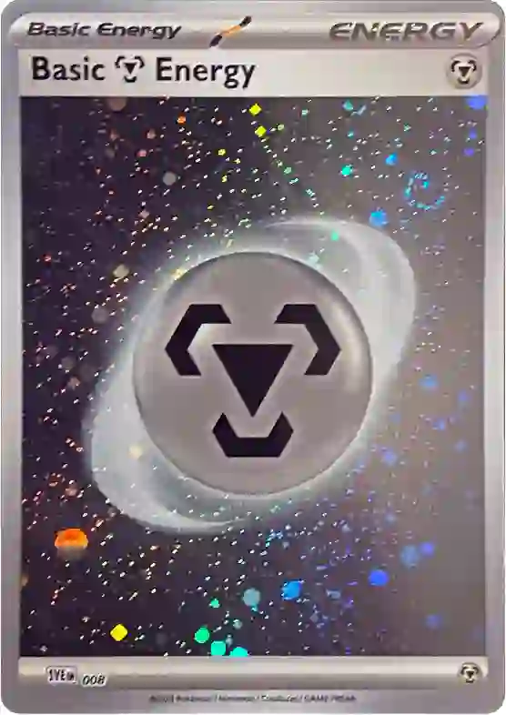 Pokemon SV: 151 Basic Metal Energy (Cosmos Holo) 008