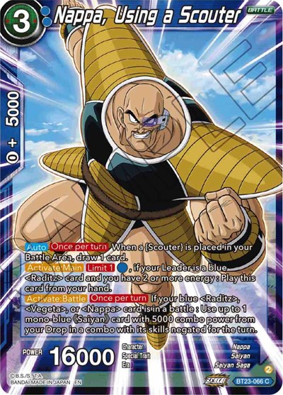 Dragon Ball Super CCG Perfect Combination Nappa, Using a Scouter BT23-066