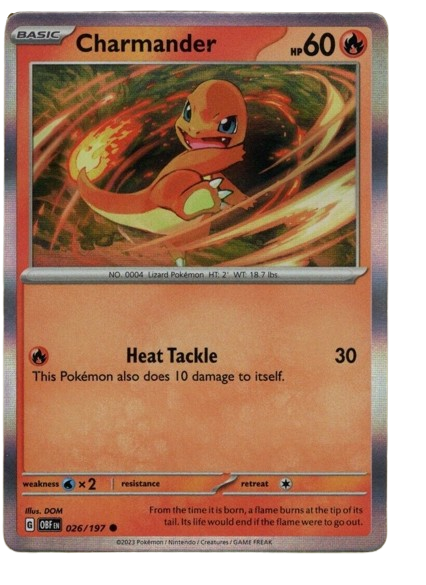 Pokemon Miscellaneous Cards & Products Charmander - 026/197 026/197