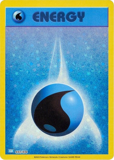 Pokemon Trading Card Game Classic Basic Water Energy 033/034
