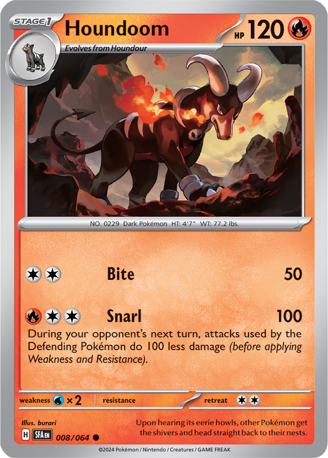 Pokemon Shrouded Fable Houndoom 008/064